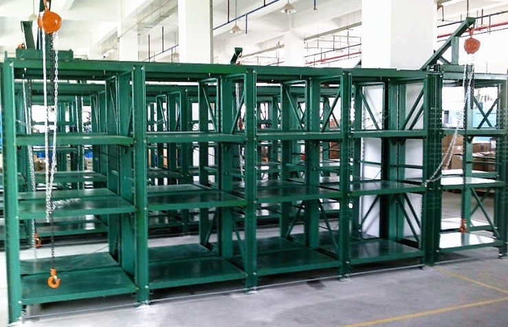 Mudah Mengumpulkan Injection Mold Storage Racks Steel Storage Shelf ...